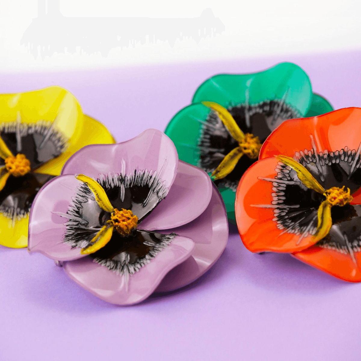 Shop Colorful Pansy Jewelry at Ciléa Bijoux | Ciléa Bijoux